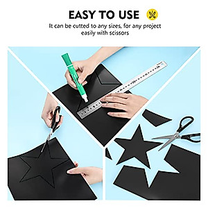 Magicfly Magnet Adhesive Sheets 8 x 10 Inch, 15 Pack Flexible Magnetic Sheets for Photos, Crafts and Die Storage, Easy Peel & Stick