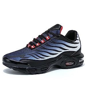 Mevlzz Men's Running Shoes Air Low Top Shoes for Men Basketball Sneakers Fashion Tennis Sport Fitness Cross Trainers Grey 11