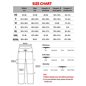 Little Donkey Andy Women's Stretch Convertible Pants, Zip-Off Quick-Dry Hiking Pants Black Size M