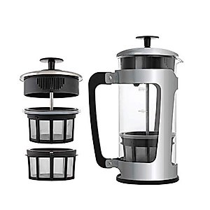 ESPRO P5 French Press - Double Micro-Filtered Coffee and Tea Maker, 32 Ounce, Polished Stainless Steel