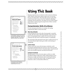 Comprehension Skills: Short Passages for Close Reading: Grade 3