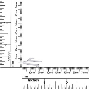 AFFY Bright Music Note Adjustable Ring in 14k White Gold Over Sterling Silver