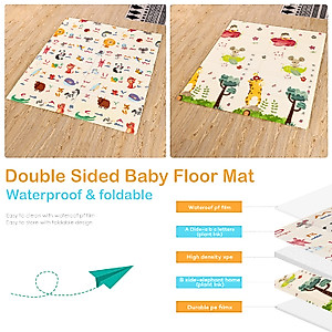 JHTOPJH Baby Playpen Set, Playpen with Collapsible Baby Play Mat, Indoor Baby Play Yard with 50pcs Pit Ball, Baby Play Pen with Soft Baby Book,Anti-Fall Playpen for Toddler(Gray)