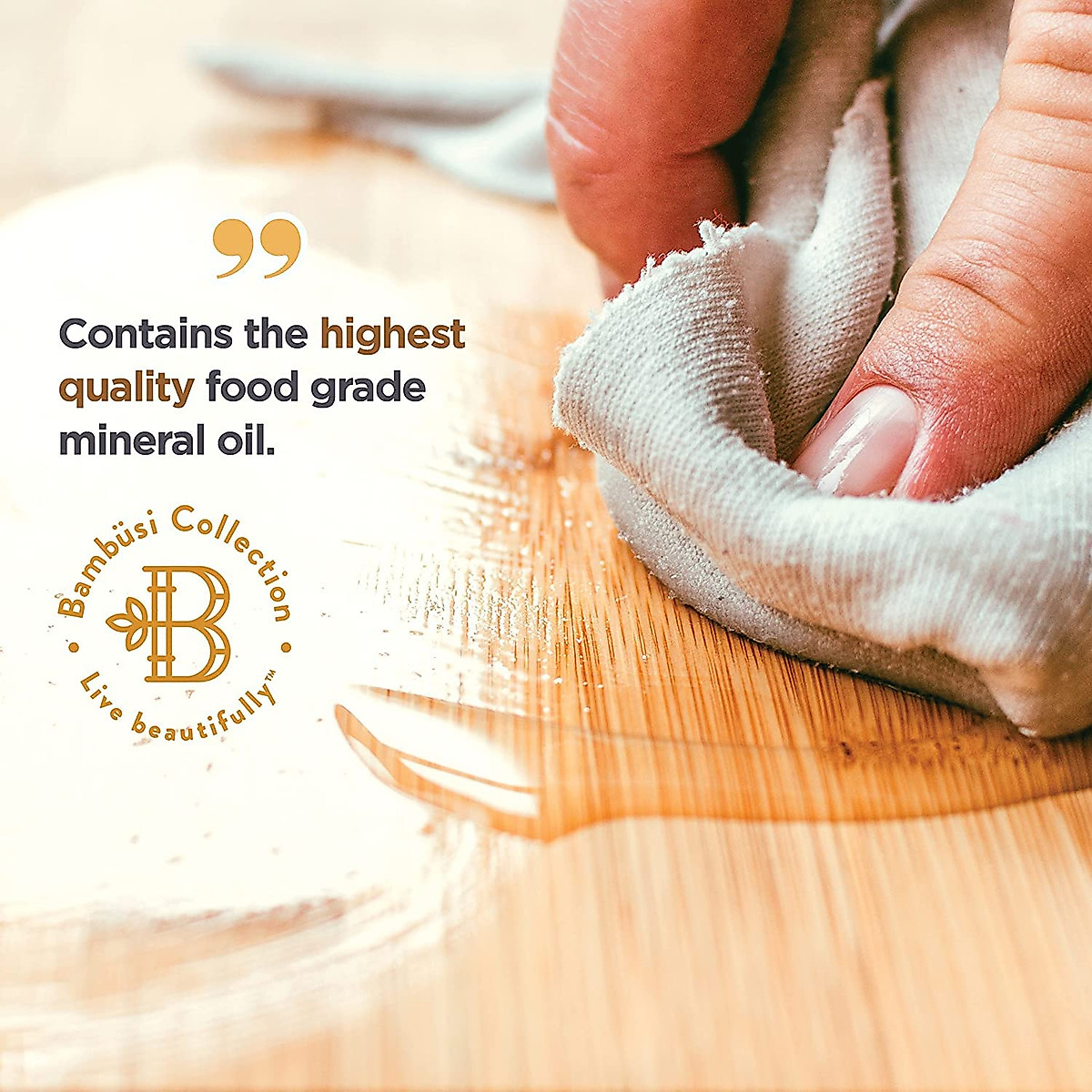 Mineral Oil for Cutting Board - 8oz Food Grade Mineral Oil, Butcher Block Oil to Maintain Wood Cutting Board Conditioner, Protects and Restores Wood, Bamboo, and Teak Cutting Boards and Utensils