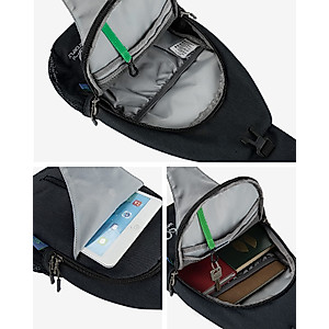 WATERFLY Sports Crossbody Sling Backpack Sling Bag Chest Bag Daypack for Cycling Hiking Running Men Women