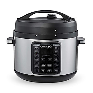 Crock-Pot Large 10 Quart Express Crock Multi-Cooker Programmable Pressure Cooker, Slow Cooker and Food Warmer, Stainless Steel (2097588)
