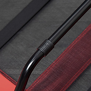 PawHut 48" x 36" Elevated Breathable Dog Bed Portable Pet Cot w/ Carry Bag Metal Frame Breathable Mesh Indoor and Outdoor Red