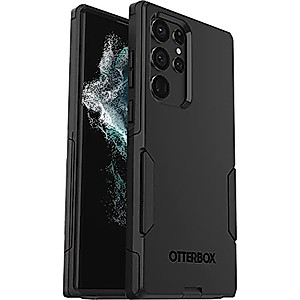 OtterBox Galaxy S22 Ultra Commuter Series Case - BLACK, Slim & Tough, Pocket-Friendly, with Port Protection