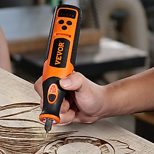 VEVOR Rotary Tool Kit Cordless 118PCS, 8V Power Rotary Tools 5000-25000RPM Variable Speed with A Universal Chuck, 5 Speeds for Grinding, Sanding, Milling, Carving, Cutting and Polishing