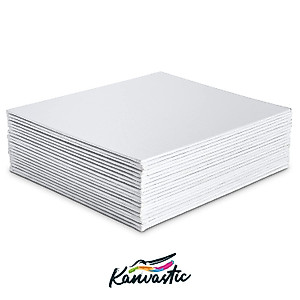 Canvas Boards for Painting (8x10 Canvases - 20 pcs Value Pack) Individually Wrapped Artist Quality Canvas Panels Made from Pure Cotton - Triple Primed with Gesso to Save You The Hassle