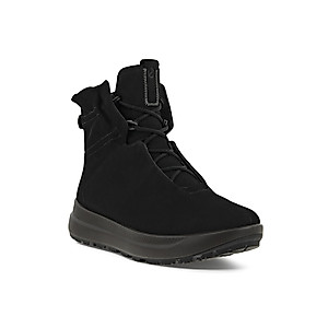 Ecco Outdoor womens Solice Mid-cut Gore-tex Water Proof Insulated Snow Boot, Black Nubuck, 10-10.5 US