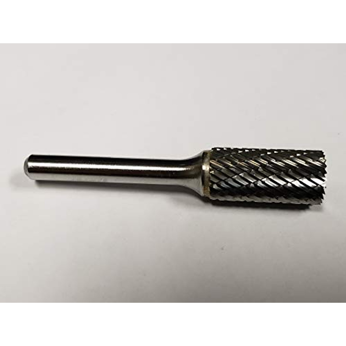 YUFUTOL SB-5 Tungsten Carbide Burr Cylinder Shape Double Cut Rotary Burrs File(1/2''cutter Dia ， 1''Cutter Length) with 1/4'' (6.35mm) Shank dia