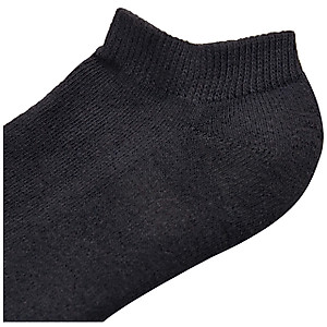 Hanes Mens FreshIQ X-Temp Active Cool No-Show Socks 12-Pack, 6-12, Black