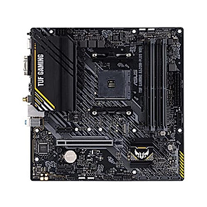 ASUS TUF Gaming A520M-PLUS (WiFi) AMD AM4 (3rd Gen Ryzen™) microATX Gaming Motherboard (M.2 Support, 802.11ac Wi-Fi, DisplayPort, HDMI, D-Sub, USB 3.2 Gen 1 Type-A and Aura Addressable Gen 2 headers)