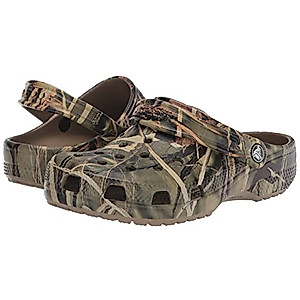 Crocs Kids' Classic Realtree Clog | Camo Shoes , Khaki, 3 Little Kid