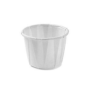 Vakly Disposable Paper Souffle Medicine Cups 3/4 oz [Pack of 250] – (0.75 Ounce) Small Cups for Medication Distribution, Pills, Tasting, Condiments, Food and Dessert Serving