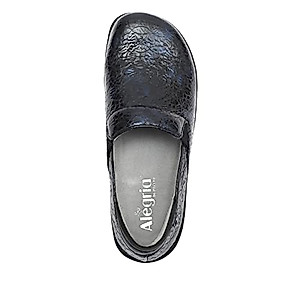 Alegria Womens Keli Professional Clog Azure Leaded Glass Leather 8-8.5 M US