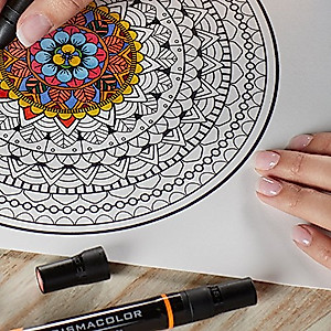 Prismacolor 97 Premier Double-Ended Art Markers, Fine and Chisel Tip, 24-Count with Carrying Case