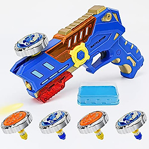 Bey Battling Top Burst Gyro Toy Set with 4 Spinning Top Burst Gyros 1 Toy Launchers Combat Battling Game Gifts for Boys Children Kids Ages 6+…