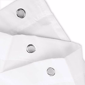 ArtSocket 4 Pcs Shower Curtain Set House Snowy Christmas Landscape Night with Non-Slip Rugs Toilet Lid Cover and Bath Mat Bathroom Decor Set 72" x 72"