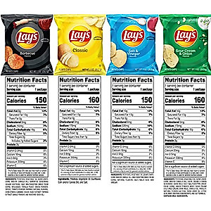 Lay's Potato Chip Variety Pack, 1 Ounce (Pack of 40)