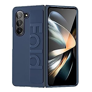 phone flip case Ultra-Thin Case Compatible with Samsung Galaxy Z Fold 5 Case w Grip Silicone Strap, Hard PC Case, Anti-Scratches Shockproof Case Protective Phone Case phone screen protection ( Color :