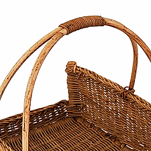 Creative Co-Op Decorative Rattan Hanging, Natural Basket
