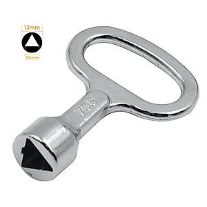 Beeiee Toolbox Lock Replacement Lock,5PCS Zinc Alloy Tubular Cam Lock with Triangle Socket Key (Triangle 5PCS)