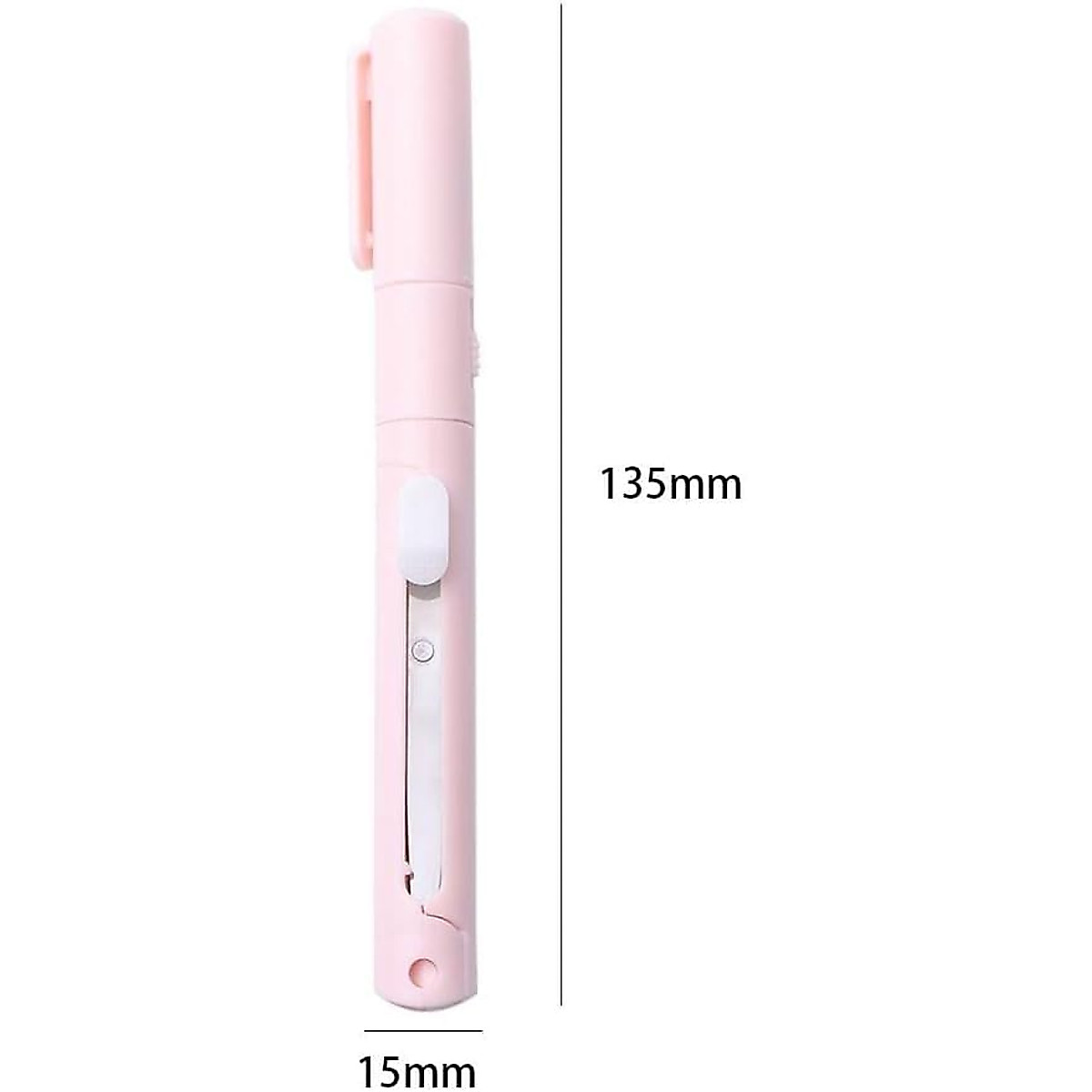 Purple Mini Pen Style Shears,Folding Student Portable Scissor with Cover,Ceramic Pencutter Stainless Steel Shears Office Cutting Tools