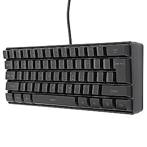 USB Gaming Keyboard, Mechanical Keyboard Backlit Design Ergonomics Design Stable Antiskid for Work for Home Office for Gaming
