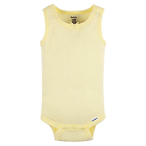 Gerber Baby Girls Multi-Pack Sleeveless Onesies Bodysuit Orange Flower 3-6 Months