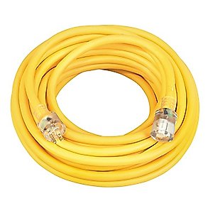 Woods Southwire 02688 10/3 50-Foot Vinyl Outdoor Extension Cord with Lighted End ; Yellow ; 50 ft - 26888802