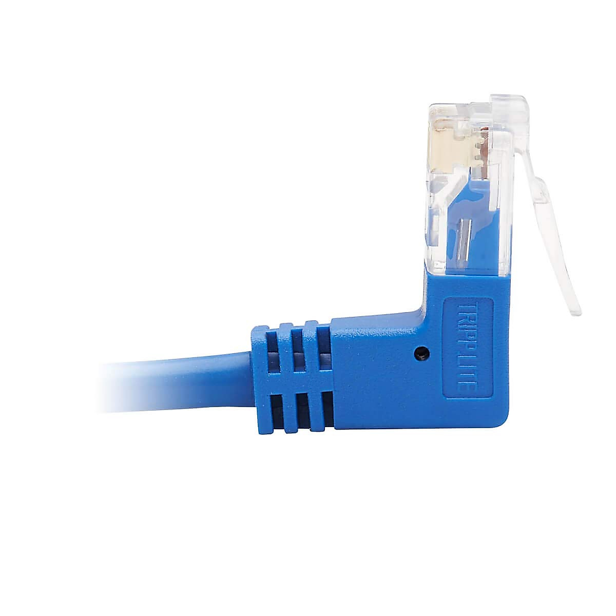 Tripp Lite Up Angle Cat6 Ethernet Cable, Gigabit Molded Slim UTP Network Patch Cable, Blue, 15 ft. (N204-S15-BL-UP)