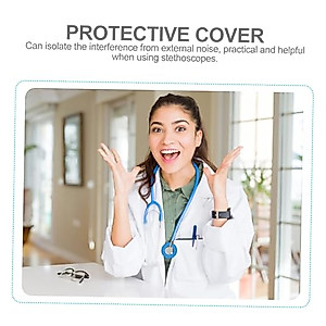 FUNOMOCYA 16 Pcs Case Stethescope Nursing Stethethoscope Case Stethascope Case Case Head Covers Protector Silicone Cover Blue