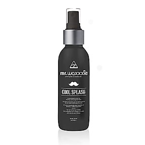 Waxxxie Mr Cool Splash - Ingrown Hair, Razor Bumps & Razor Burns Vegan Friendly Treatment for post Waxing & Shaving 4.2 fl oz