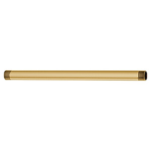 Moen Brushed Gold Extended 12-Inch Straight Overhead Shower Arm, 226651BG