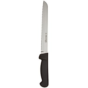 Dexter-Russell Basics P94803B 8" Scalloped Bread Knife with Black Polypropylene Handle