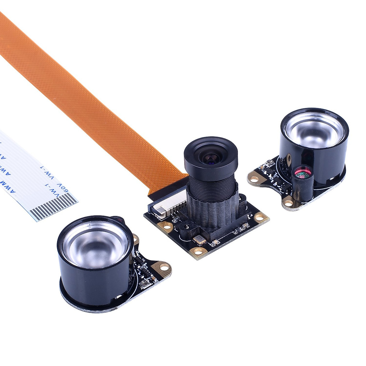 kuman for Raspberry Pi Camera Module 5MP 1080p OV5647 Sensor HD Video Webcam Night Vision for All Vision Raspberry Pi Model B/B+ A+ RPi 4/3/ 2/1 /Zero/Zero W with FFC/FPC Cable SC15-1