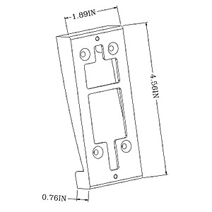 Vinyl Siding Mount Compatible with Ring Video Doorbell Pro, [Only for Pro Version] (4" Standard Vinyl Siding Only,Not for Dutchlap Siding)