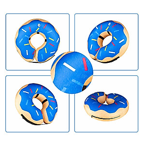 Protective Inflatable Collar for Dogs and Cats - Soft Recovery Pet Cone, E-Collar Does not Impede Vision Blue M