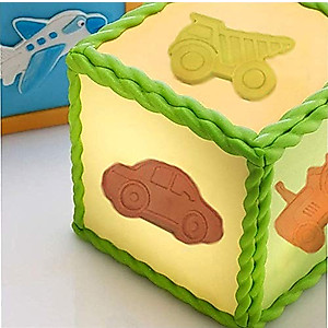 INSPEE 8 Pcs Baking Cutter Mold Vehicle Cake Fondant Transport Car Cookie Plunger DIY Decorating Tools