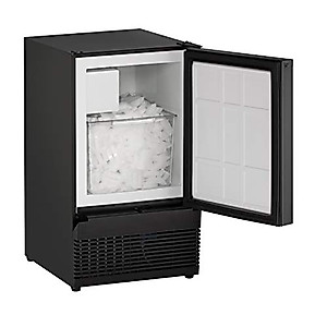 U-Line U-BI98B-00A 15" Under Counter Crescent Ice Maker, Black (Renewed)