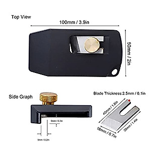 Edge Banding Trimmer, Edge Trimmer Edge Band Trimmer Edge Banding Machine Hand Planer Edge Bander with High Speed Steel Blade, Edge Banding Cutter Edge Band Trimmer for PVC ABS Melamine Veneer