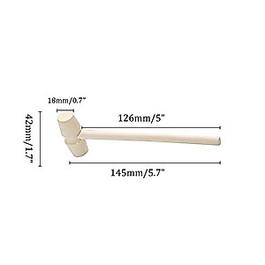 10 Pcs Wooden Mini Hammers Multi-Purpose Natural Wood Hammer for Crab Lobster Mallets