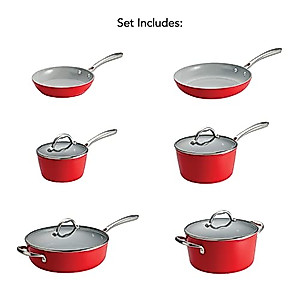 Tramontina 10 Pc Cold-Forged Induction Ceramic Cookware Set (80110/032DS)