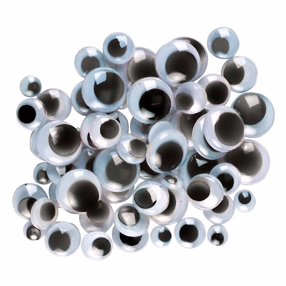Creativity Street Wiggle Eyes Assorted Sizes, Black, 100-Piece (CKC344602)