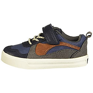 OshKosh B'Gosh Boy's Gareth Sneaker, Navy, 4 Toddler