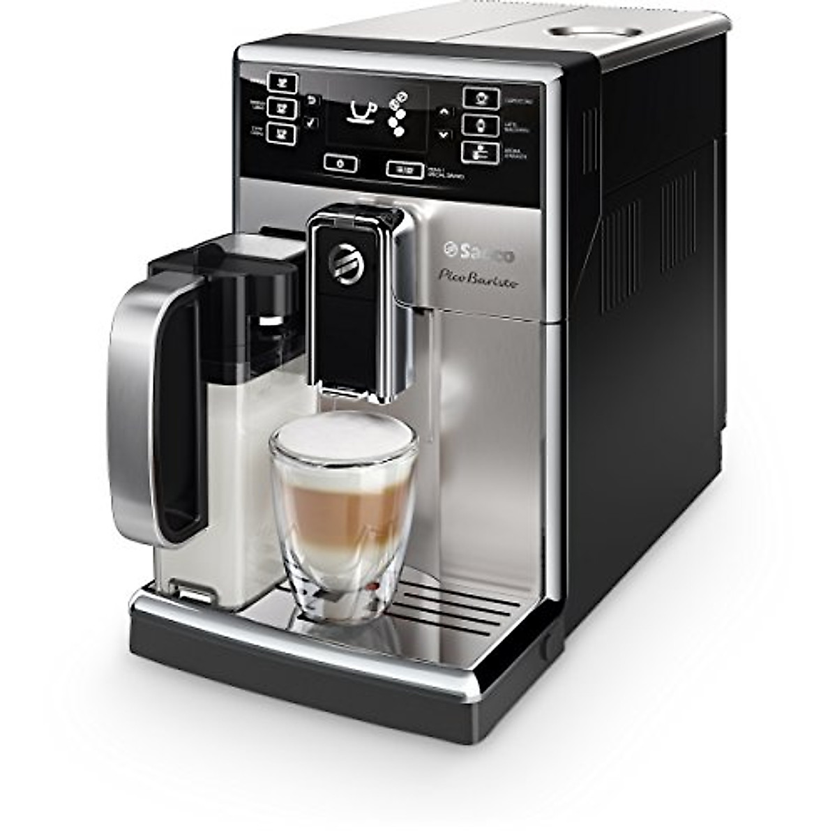 Saeco PicoBaristo Super Automatic Espresso Machine, 1.8 L, Stainless Steel, HD8927/47