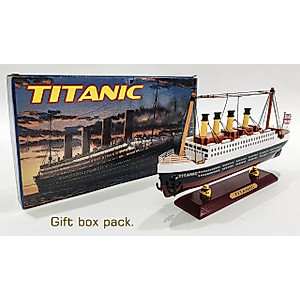 SAILINGSTORY Wooden Titanic Model Cruise Ship Liner 1/800 Scale Replica 12" Titanic Ship Toys Gifts