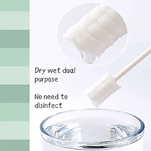 Baby Oral Cleaner 30 Pcs One-Time Baby Toothbrush for 0-36 Month Newborn Baby Oral Tongue and Tongue Gauze Gum Cleaner